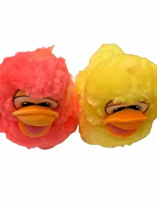 The Unbranded Brand | Toys | Pink And Yellow Furry Plush Ducklings ...